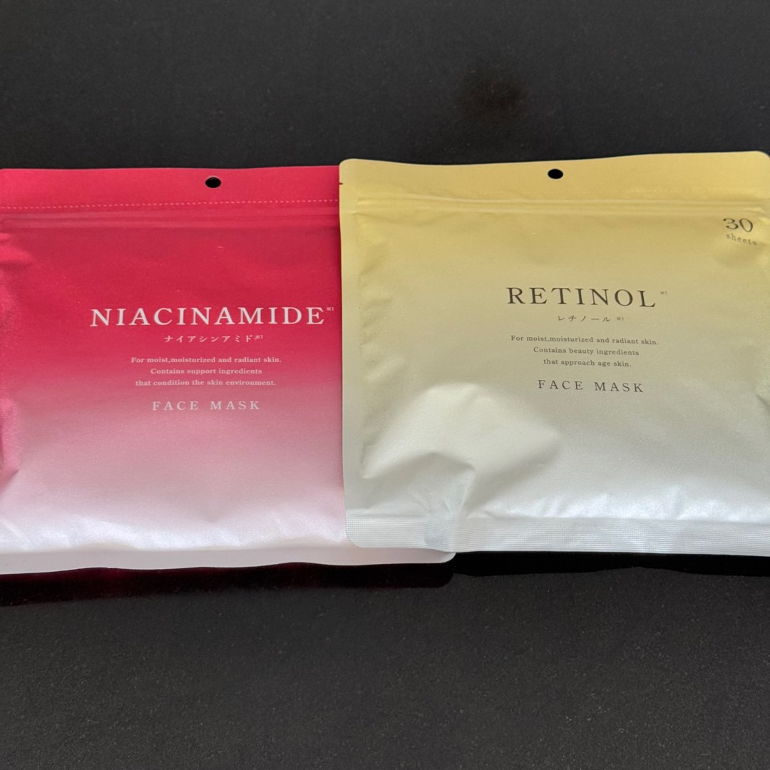 Retinol and Niacinamide Japan Face Mask, Beauty & Personal Care, Face ...