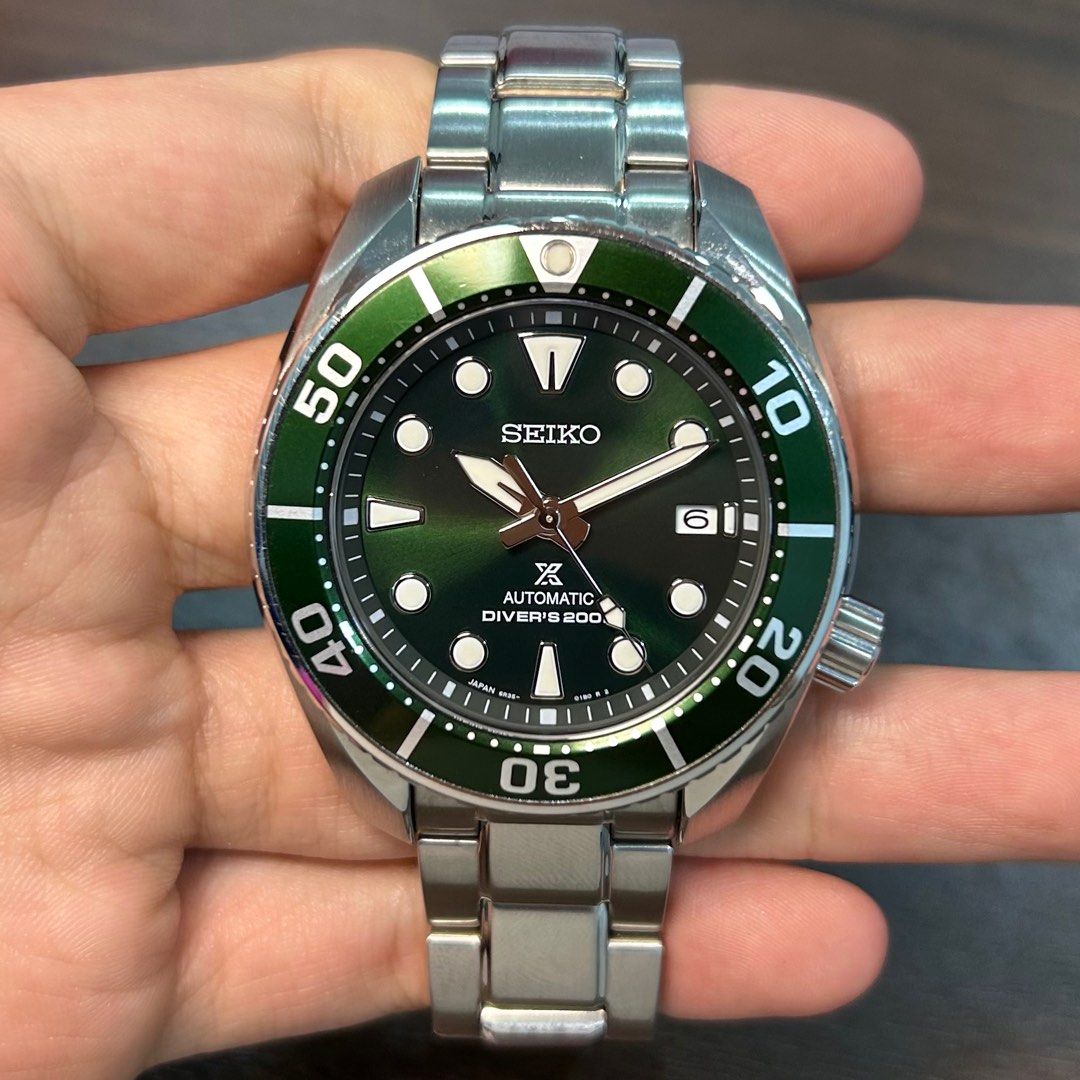 Seiko Prospex Sumo SPB103J1 (6R35-00A0) Green Diver Men Watch, Men's ...