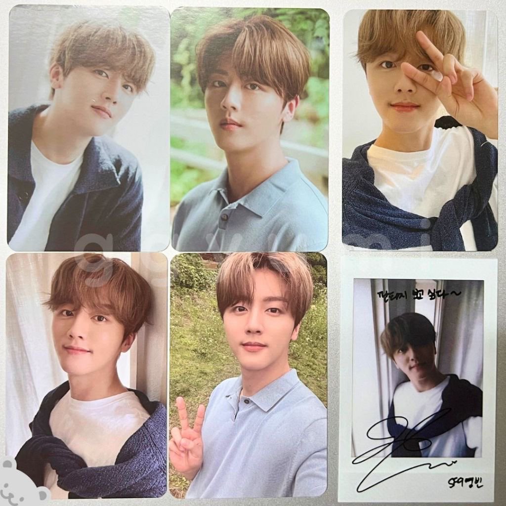SF9 Comma 2nd Photobook official merch - Photocard A & B set + Mini Poster + Polaroid pc + PC ...
