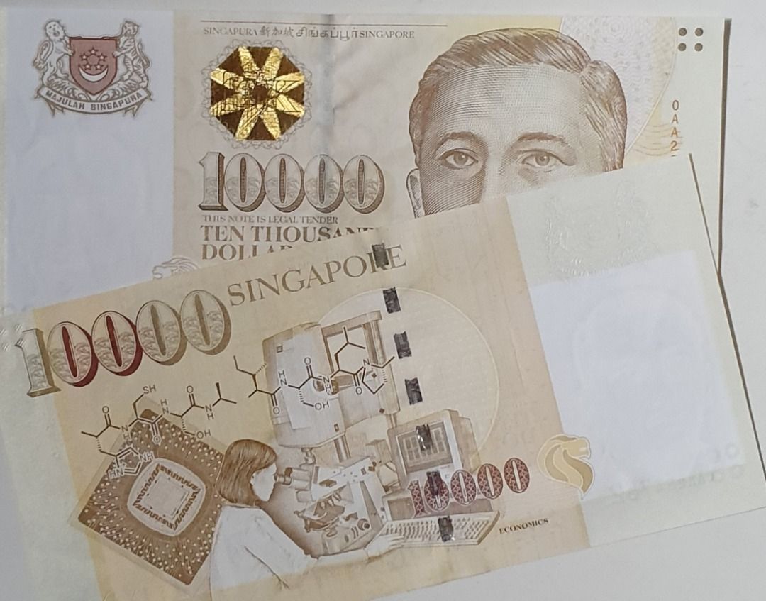 Singapore Portrait Series $10,000 Note, Hobbies & Toys, Memorabilia ...