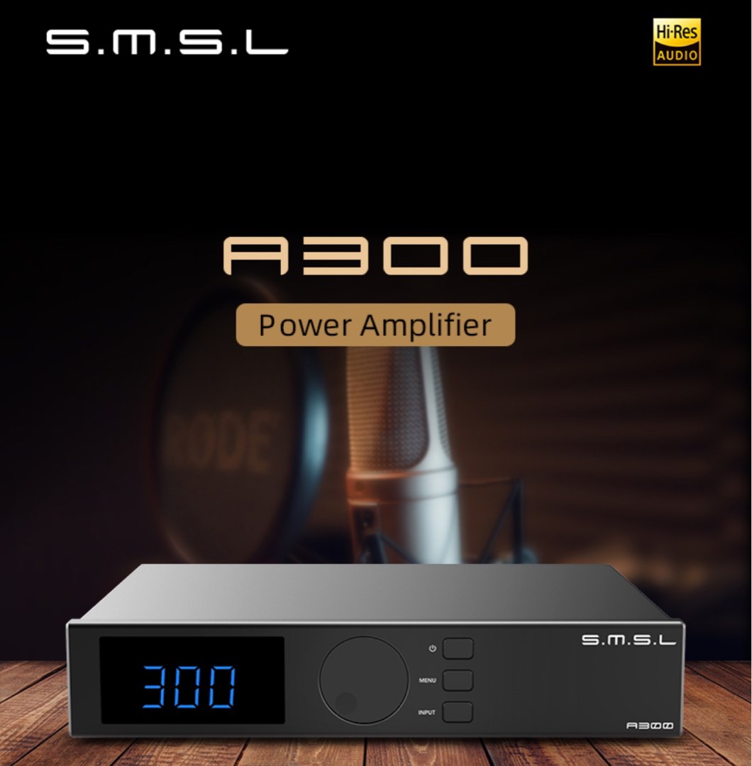 SMSL A300 Power Amplifier with BTL, Audio, Soundbars, Speakers ...