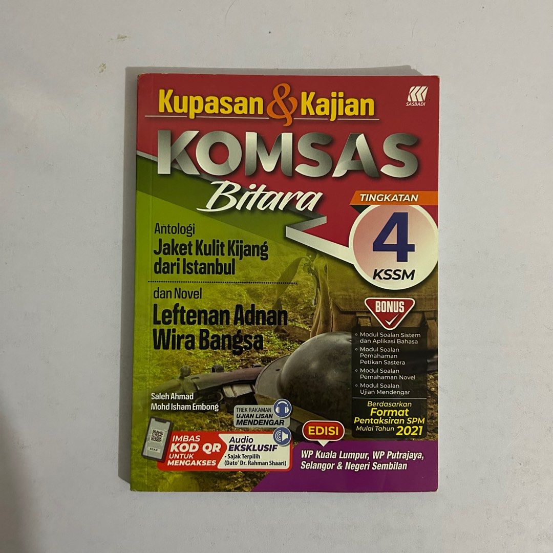 SPM FORM 4 KOMSAS LEFTENAN ADNAN & JAKET KULIT KIJANG, Hobbies & Toys ...