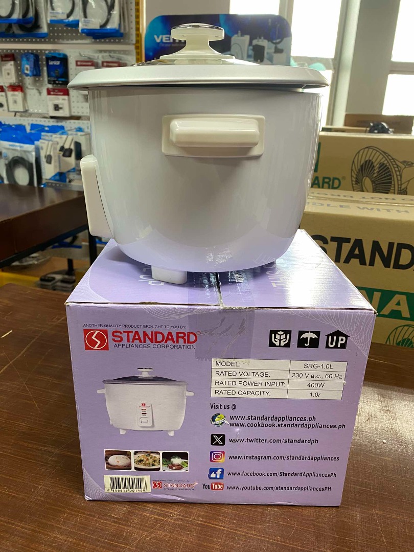 Standard 1.0L / 5 Cups Rice Cooker SRG1.0L, TV & Home Appliances ...