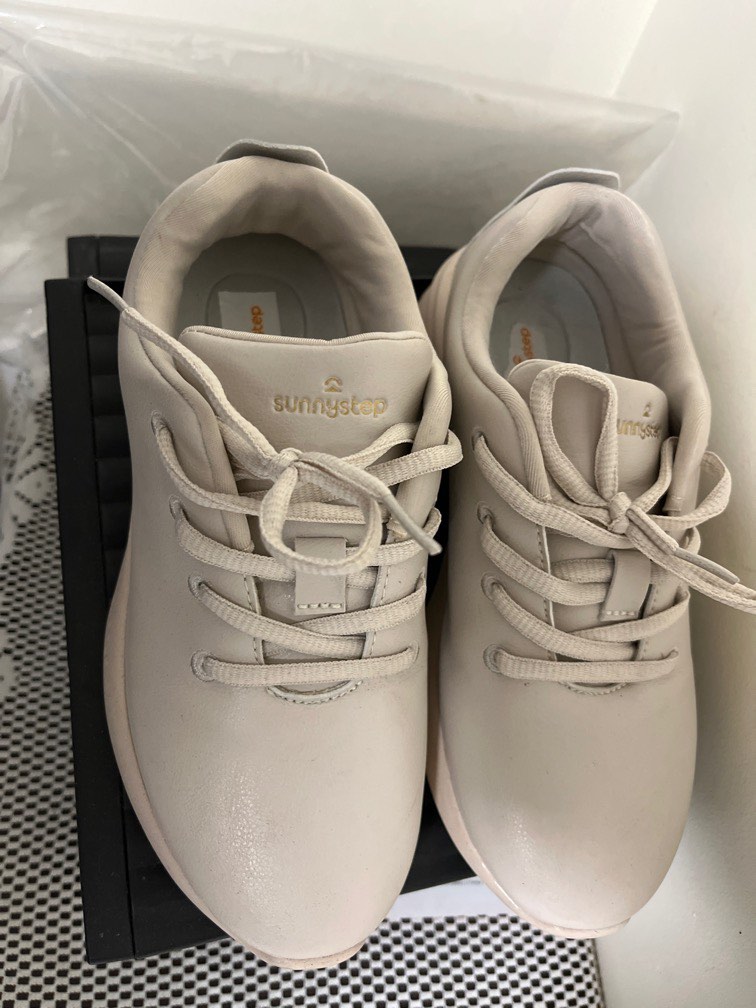 Sunny step balance space runner shoes in cream size 37, Women's Fashion ...
