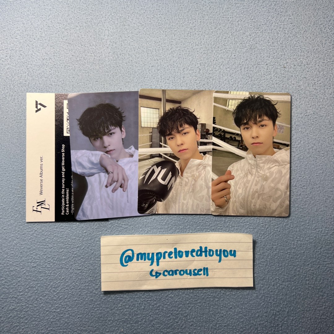 SVT SEVENTEEN VERNON FML WEVERSE VERSION MINI ALBUM PHOTOCARD PC SET QR ...