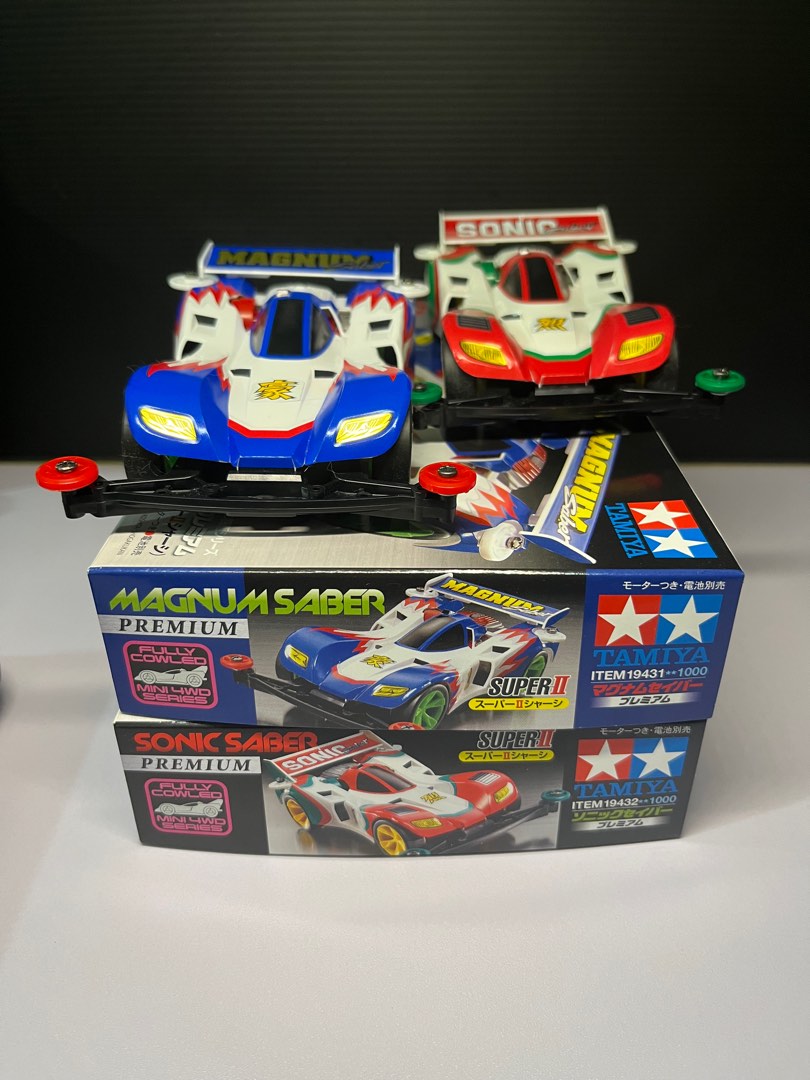 Tamiya Mini 4WD Magnum Saber and Sonic Saber, Hobbies & Toys, Toys ...