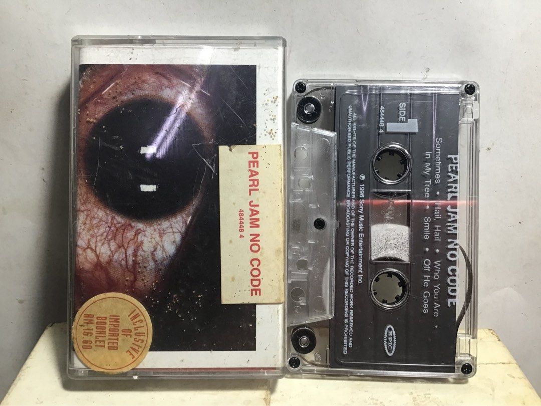TAPE Pearl Jam - No Code OOP ORIGINAL VINTAGE CASSETTE Anubis 90s Grunge Kaset , Hobbies & Toys ...