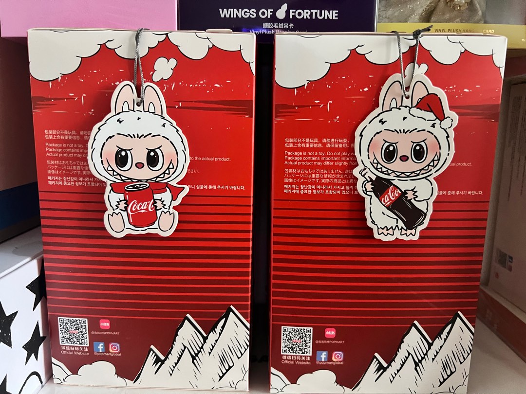 [SRP!] THE MONSTERS LABUBU COKE COCA COLA VINYL PLUSH PENDANT, Hobbies ...