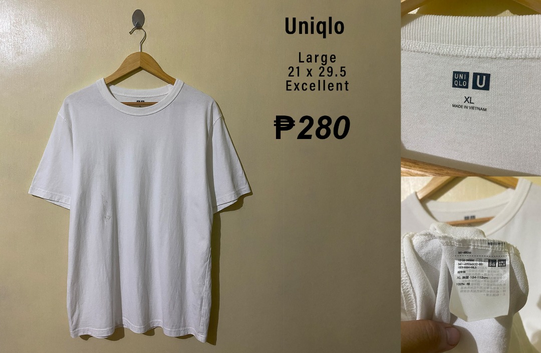 Uniqlo Crew Neck Plain White Shirt, Men's Fashion, Tops & Sets, Tshirts ...