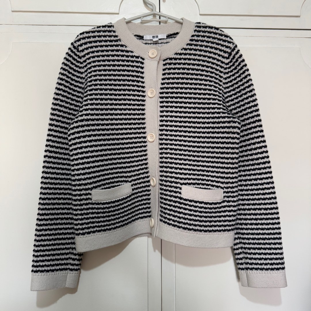 Uniqlo Knitted Jacket, Women's Fashion, Coats, Jackets and Outerwear on ...