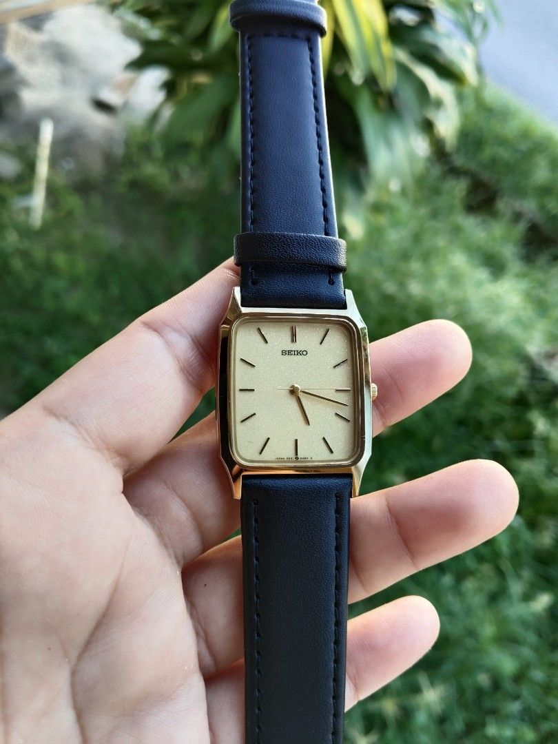 Used Vintage Seiko Quartz Tank 5E31-5A50 h14 for Men, Men's Fashion ...