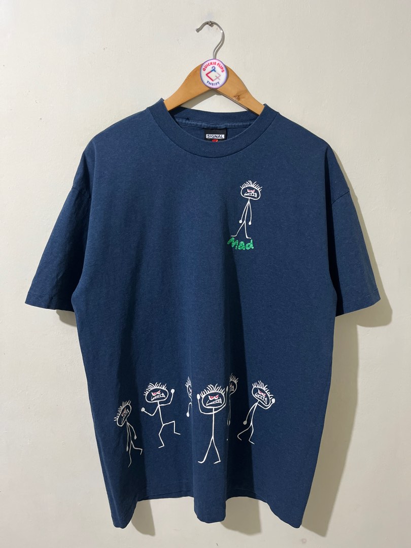 Vintage 90s Mad Stick Figures Tee, Men's Fashion, Tops & Sets, Tshirts ...
