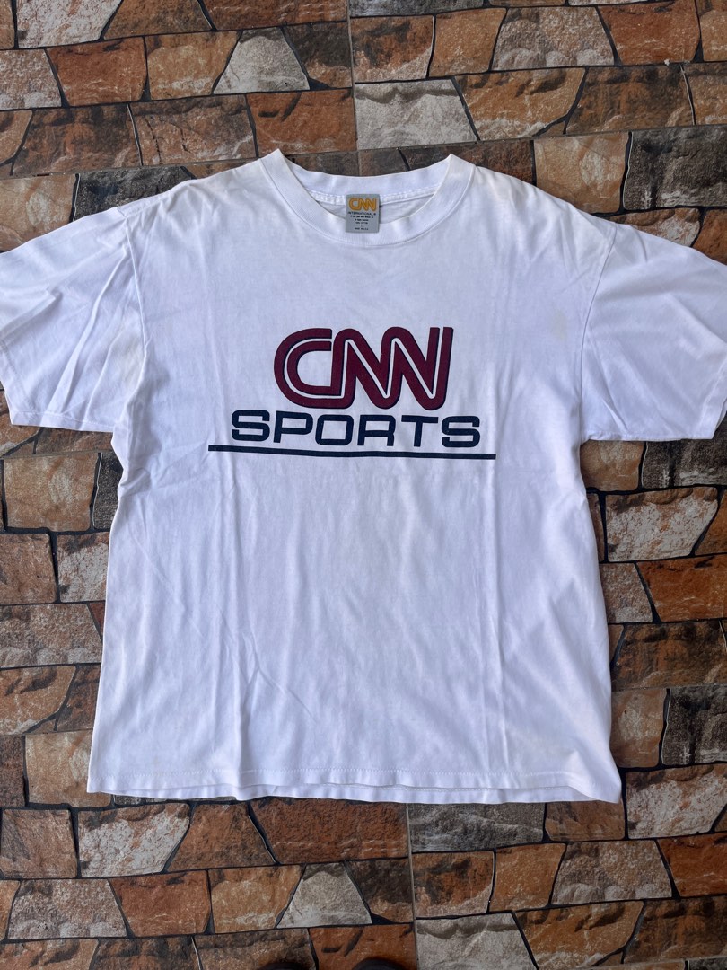 Vintage CNN Sports, Men's Fashion, Tops & Sets, Tshirts & Polo Shirts ...
