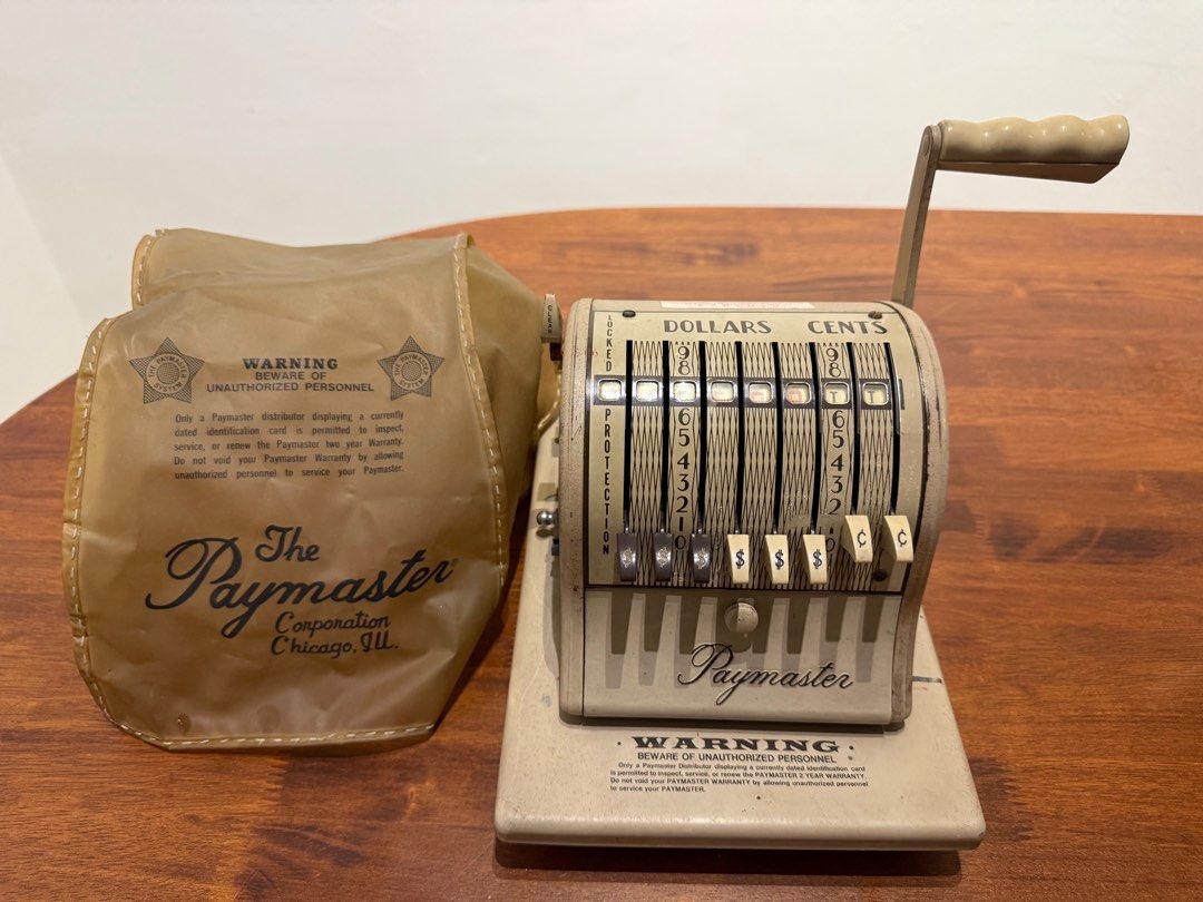 Vintage Paymaster Machine, Hobbies & Toys, Collectibles & Memorabilia ...