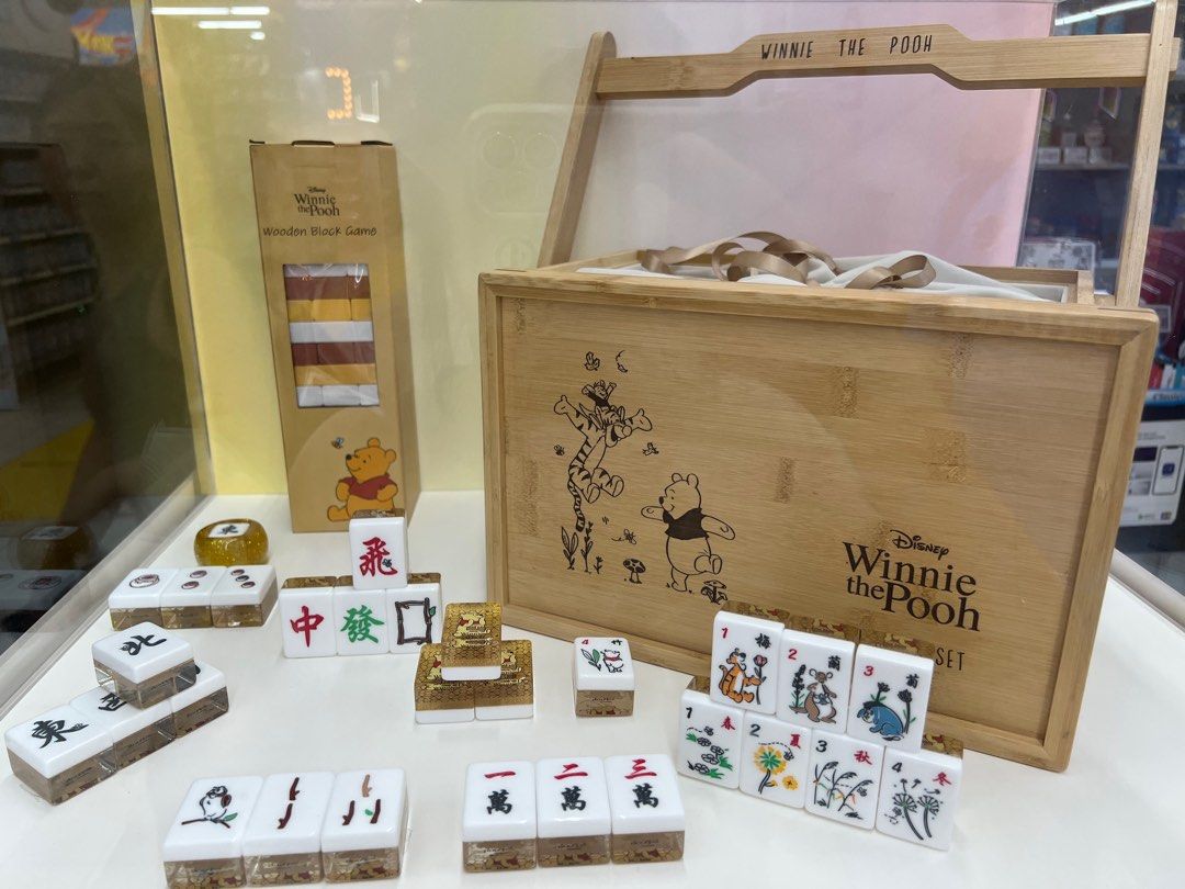 Winnie the Pooh mahjong set on Carousell