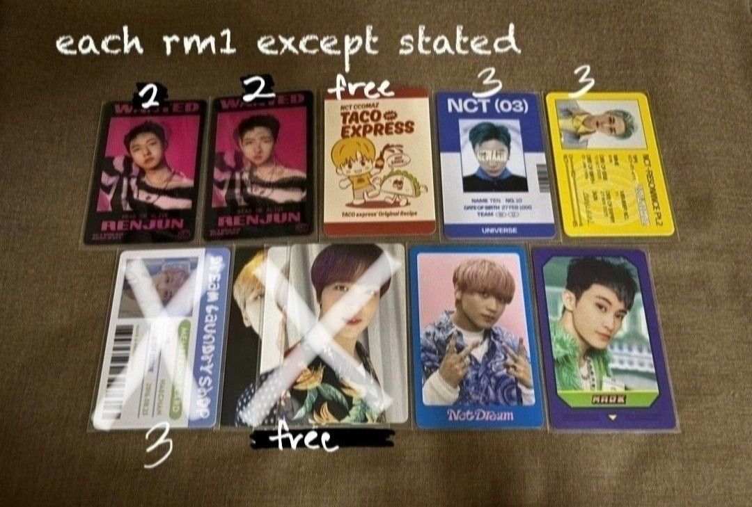 [WTS] NCT Dream NCT 127 Wavy Official Album/POB/Merch Photocards ; jeno ...