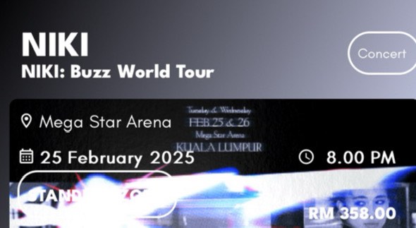 WTS NIKI BUZZ WORLD TOUR IN KL 25FEB2025, Tickets & Vouchers, Event ...