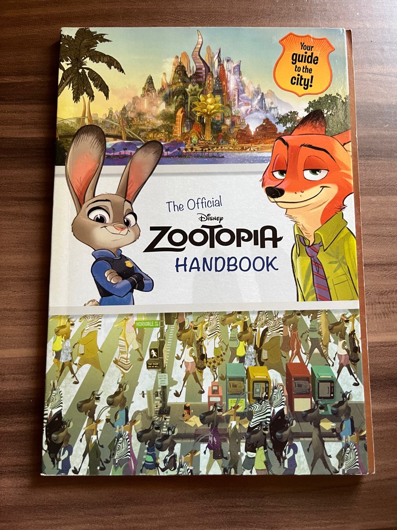 Zootopia handbook (official), 興趣及遊戲, 書本 & 文具, 兒童書籍 - Carousell