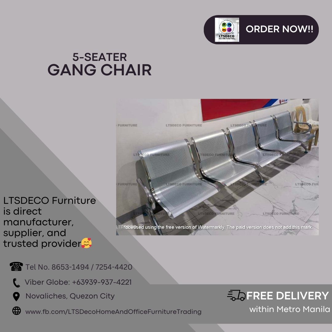 5seater gang chair \ Office partition \ Office furniture supply ...
