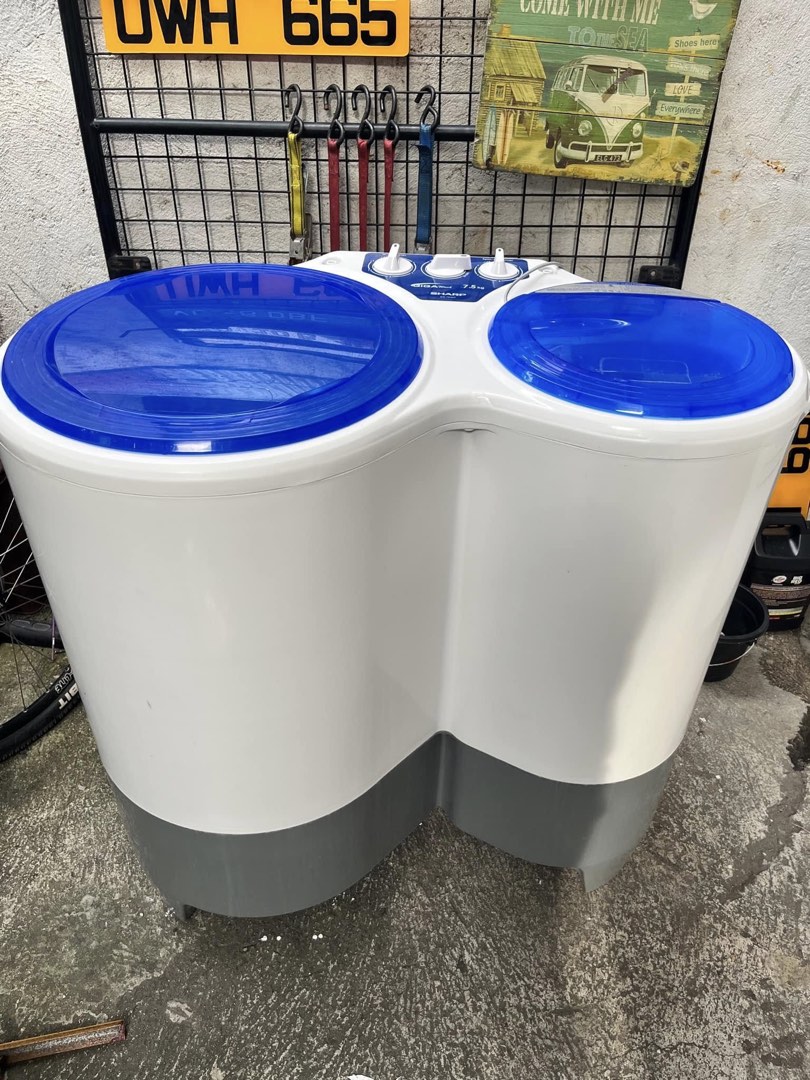 7.5kg washing machine dual tub, TV & Home Appliances, Washing Machines ...