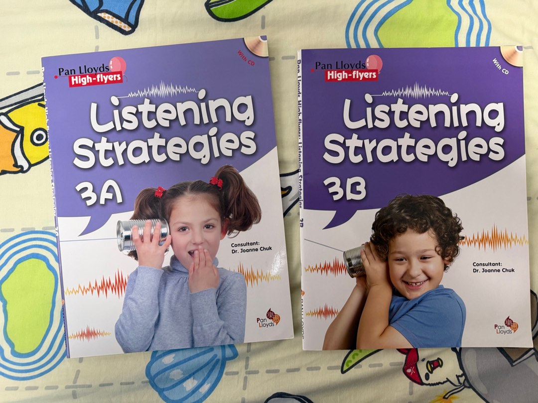️樂思三年級英文聆聽 Pan Lloyds Listening strategies 3A 3B, 興趣及遊戲, 書本 & 文具, 補充練習 ...