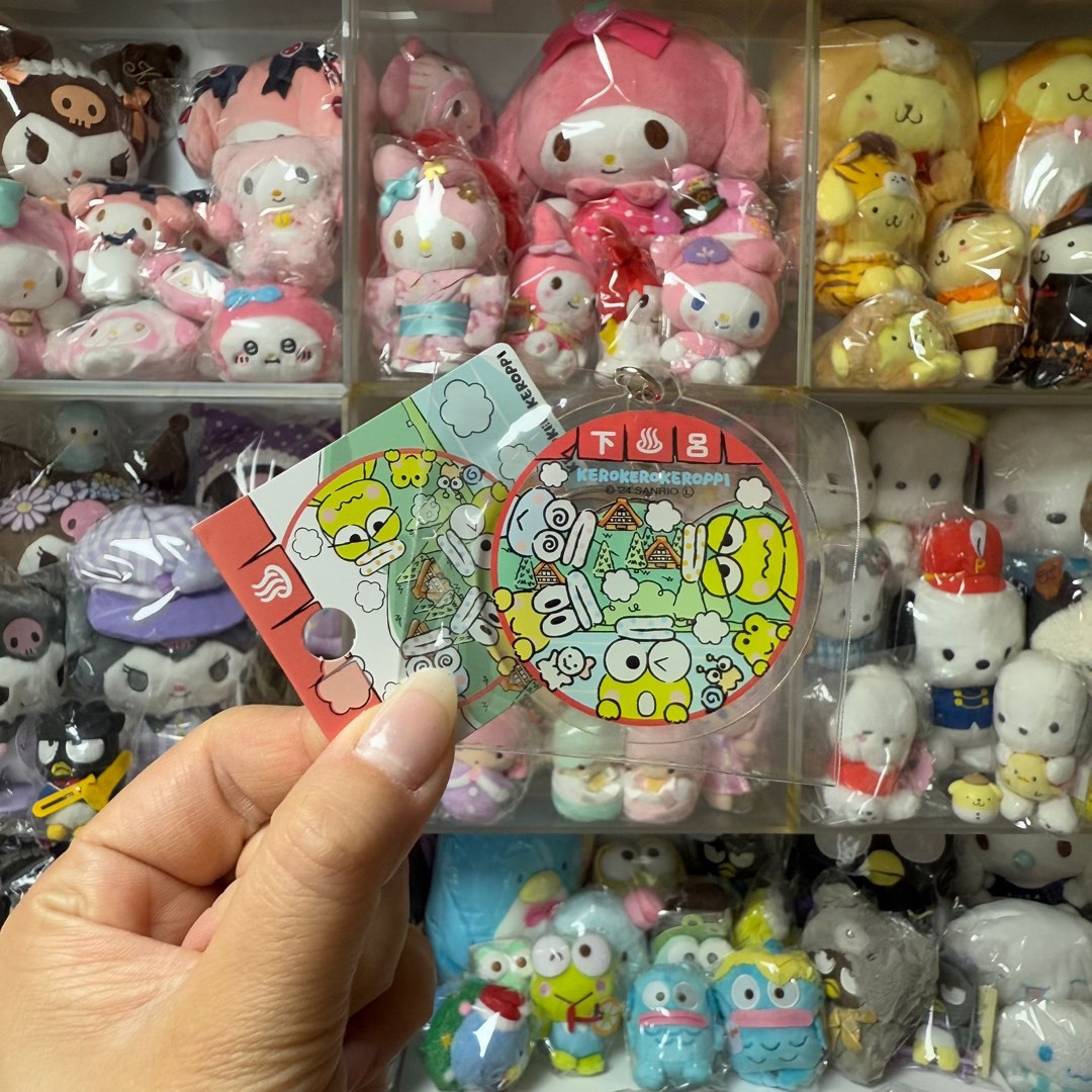 日版 Sanrio Characters Kero Kero Keroppi 青蛙 地區限定 膠牌 鎖匙扣 - 下呂溫泉 Gero 限定 ...