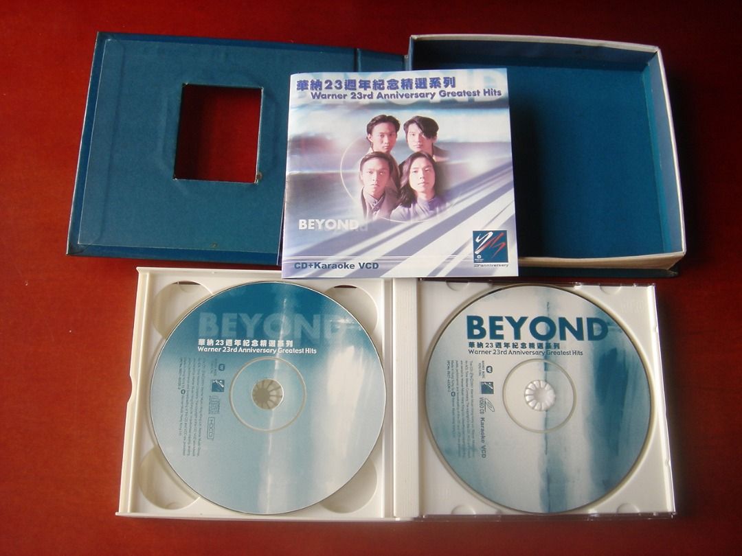 BEYOND 華納23週年紀念精選系列 CD +卡拉OK VCD 93%NEW 海闊天空,情人,早班火車,遙望,長城,我是憤怒,無語問蒼天,繼續沉醉,不可一世,全是愛,命運是你家,無盡空虛 ...