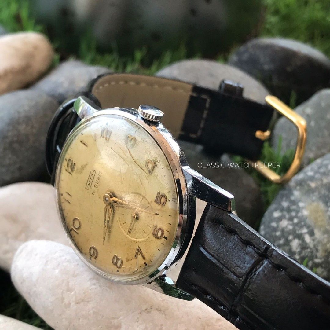 {BOY SIZE} UNITAS Sub Dial / Sub Second mechanical vintage watch, Men's ...