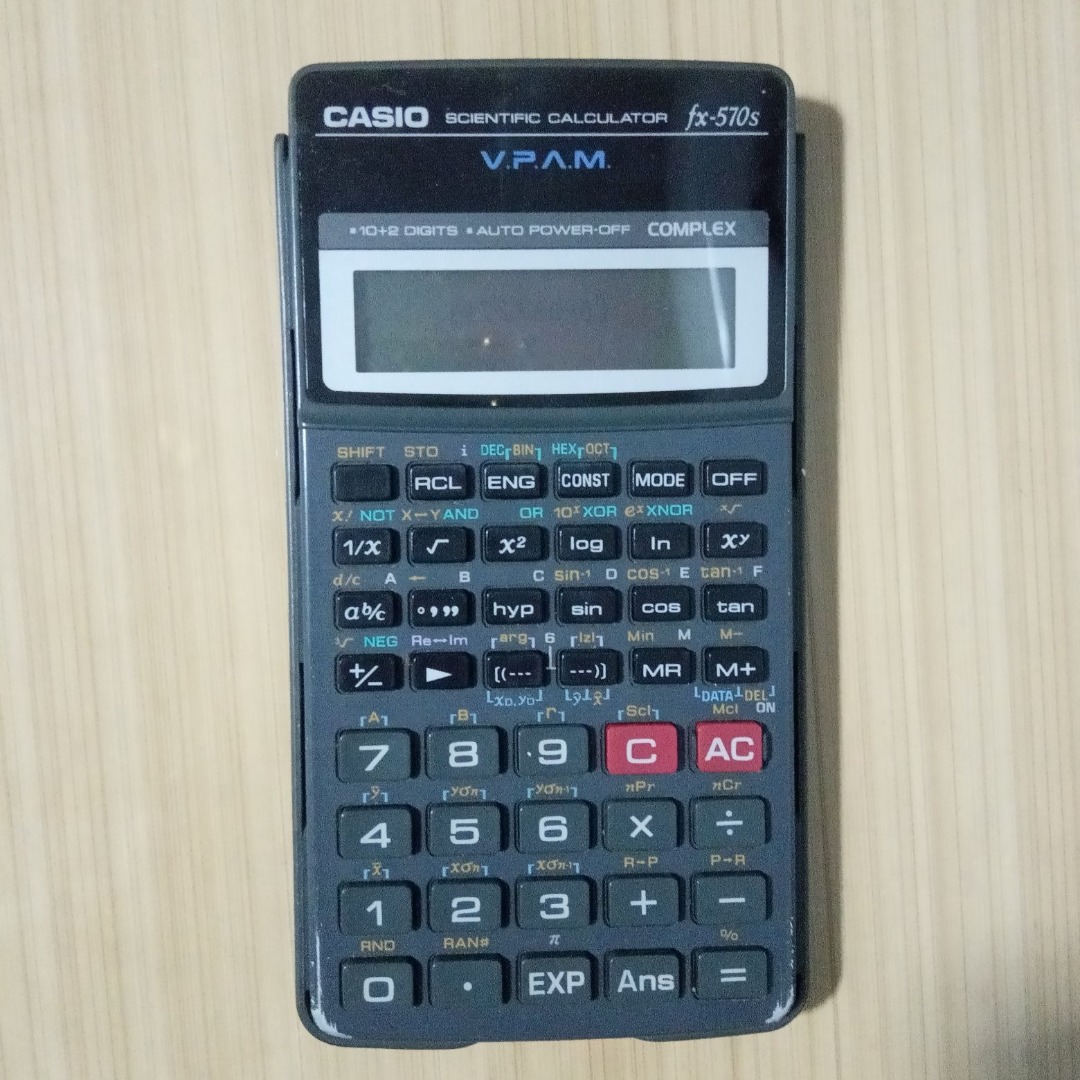 Casio fx-570S calculator + box + manual (dead battery), Hobbies & Toys, Stationery & Craft ...