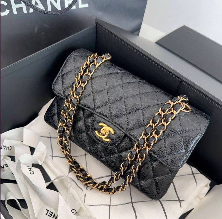 Chanel Cf Small in Caviar GHW, Luxury, Bags & Wallets on Carousell