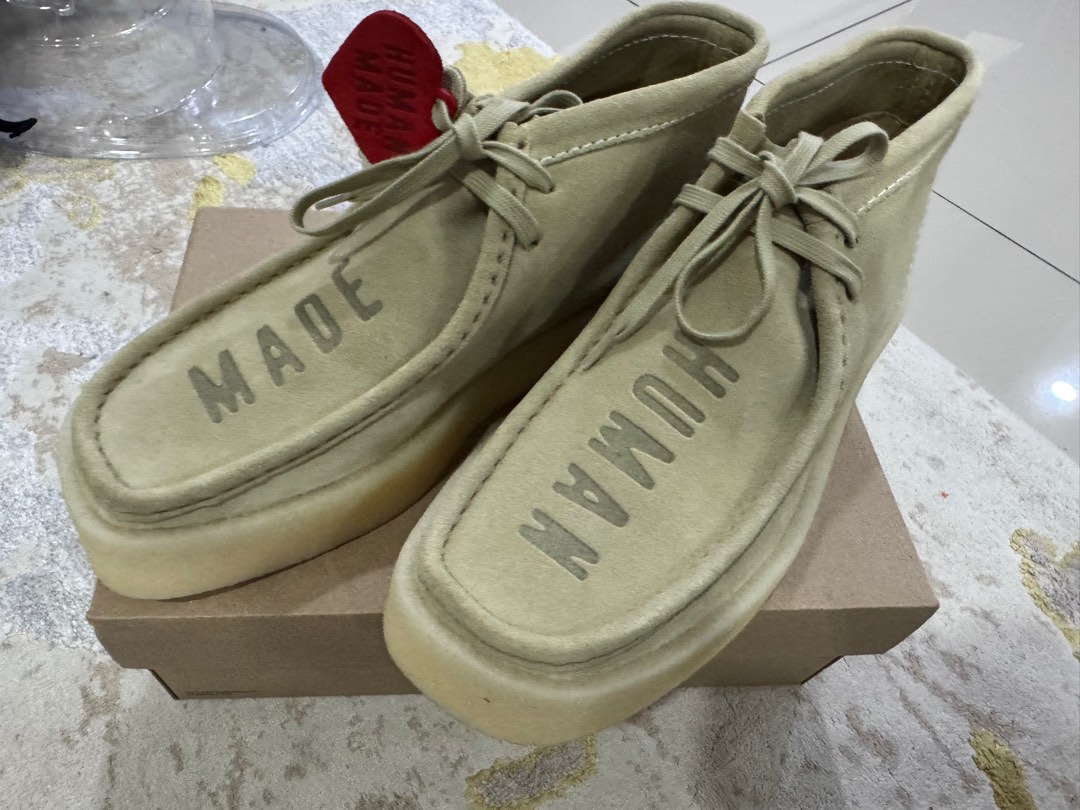 Clarks Wallabe X Human Made, Men's Fashion, Footwear, Sneakers on Carousell