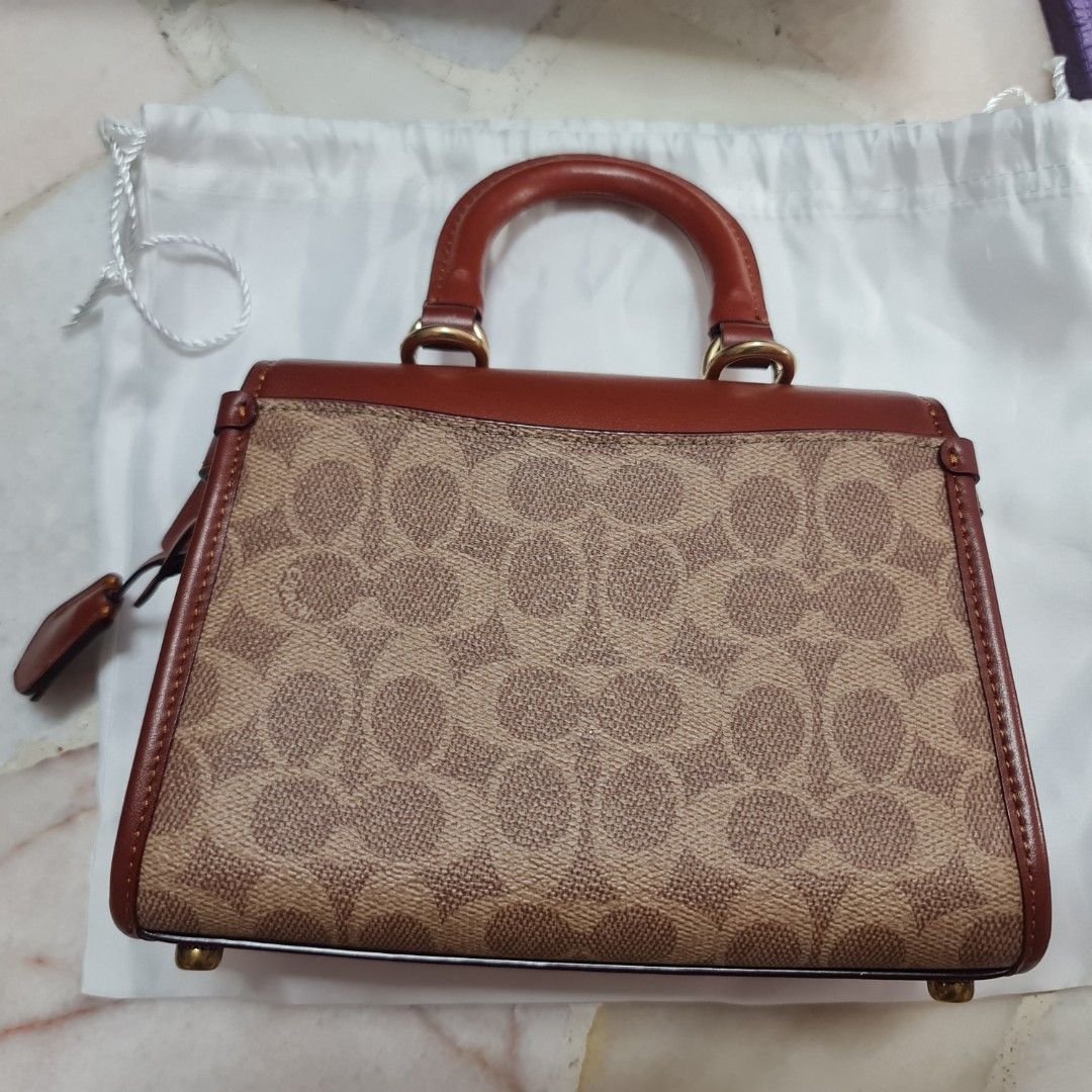 Coach SAMMY TOP HANDLE 21 IN SIGNATURE CANVAS, Luxury, Bags & Wallets ...