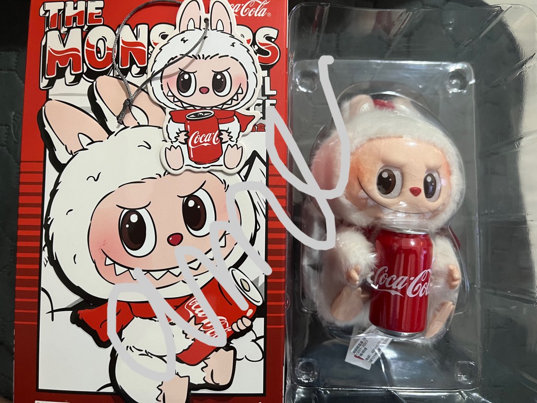 Coca cola x Labubu Plushie, Hobbies & Toys, Toys & Games on Carousell