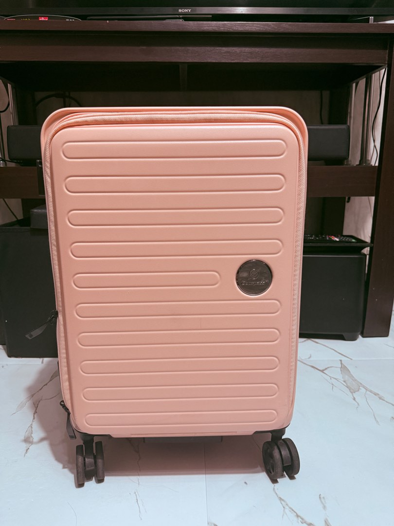 Compass Hand Carry Luggage (Expandable) in Salmon Pink, Hobbies & Toys ...