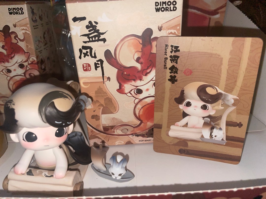 Dimoo Stories in the Cup River Scroll, Hobbies & Toys, Toys & Games on ...