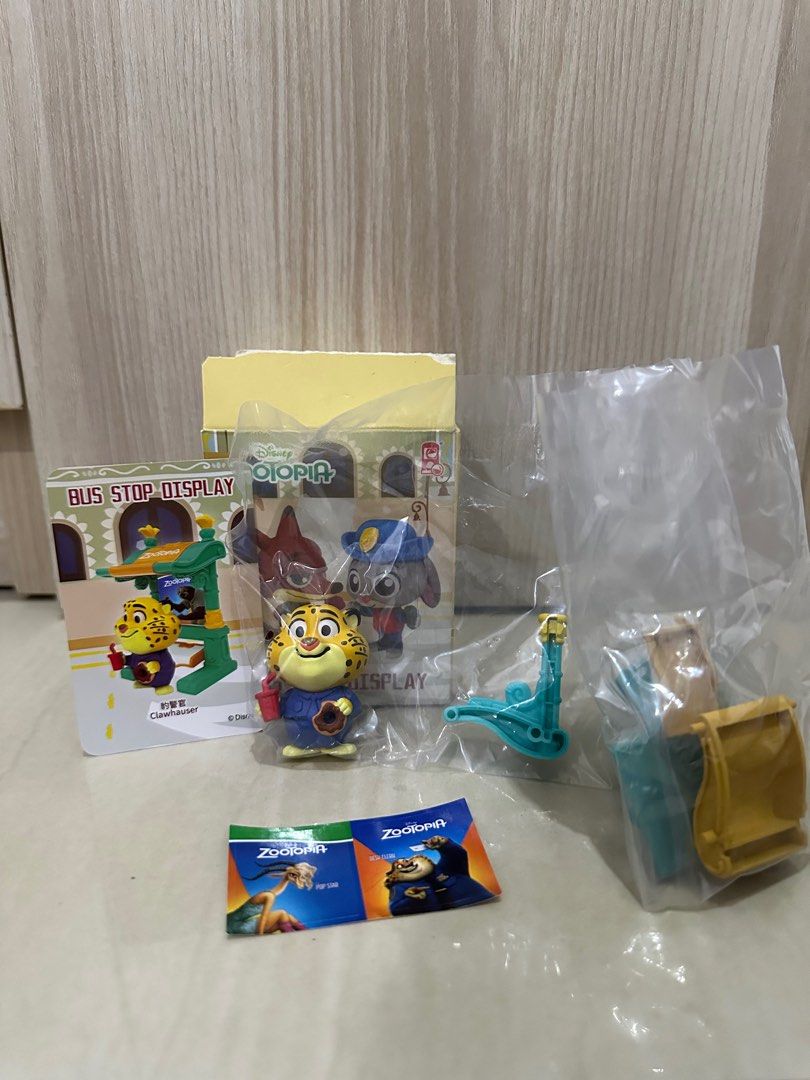 DISNEY Zootopia Blind Box Bus Stop Display - Clawhauser (Cheetah), Toys ...