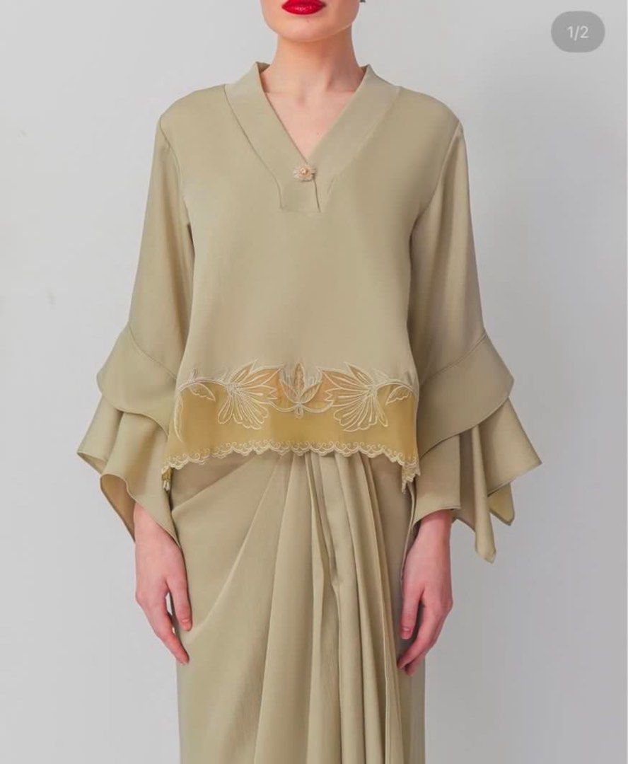 Dplkl in Sage Green, Women's Fashion, Dresses & Sets, Traditional ...