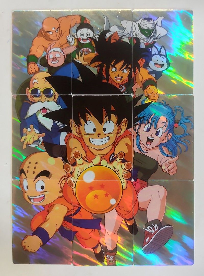 Dragon Ball Card - DB Series Puzzle Card - 9 Keping (Complete Set ...