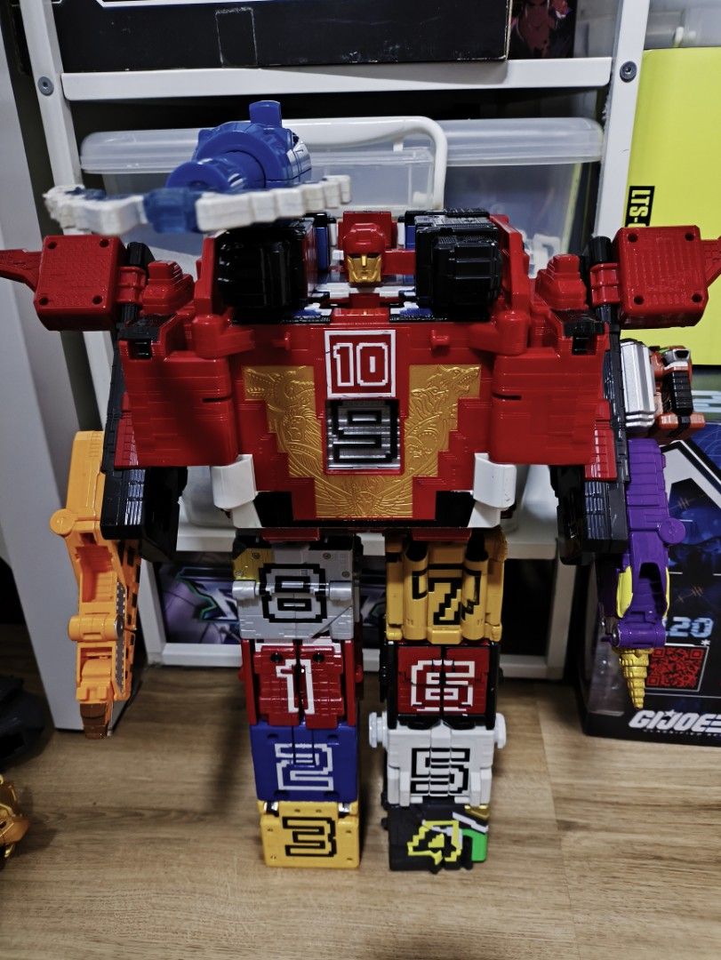 DX Zyuohger Cube 1-10 Zyuoh King Wild Tousai Whale Megazord Set ...