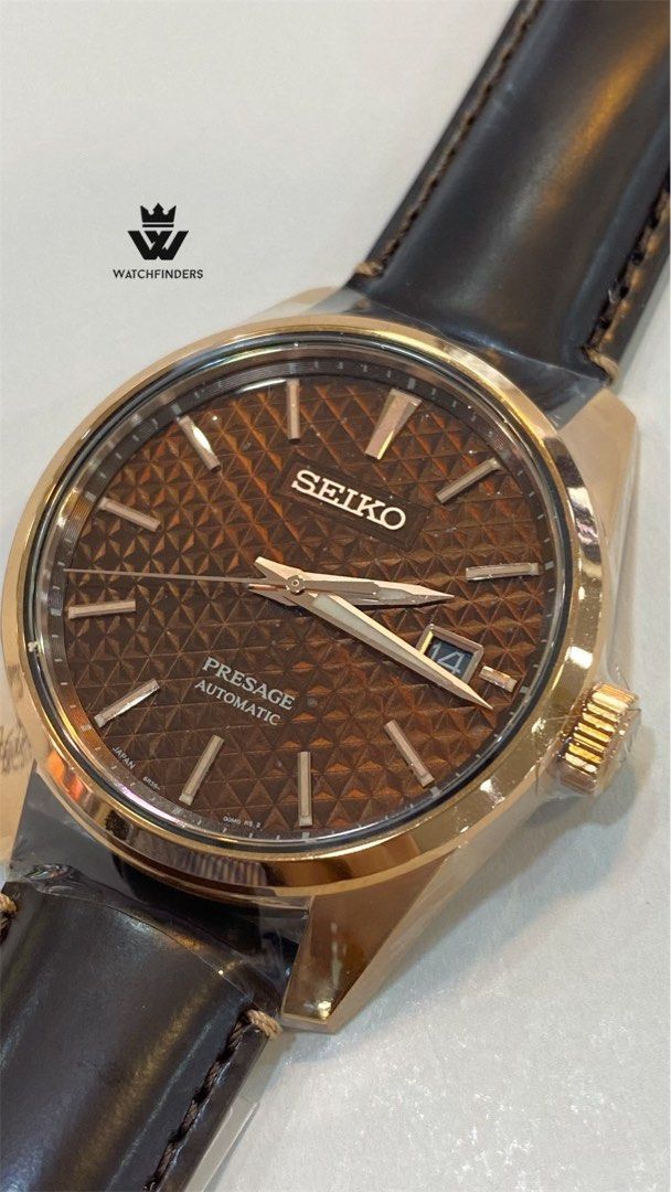 Elegant Seiko Presage SPB170J1 - Sharp Edged Series with Brown Dial ...