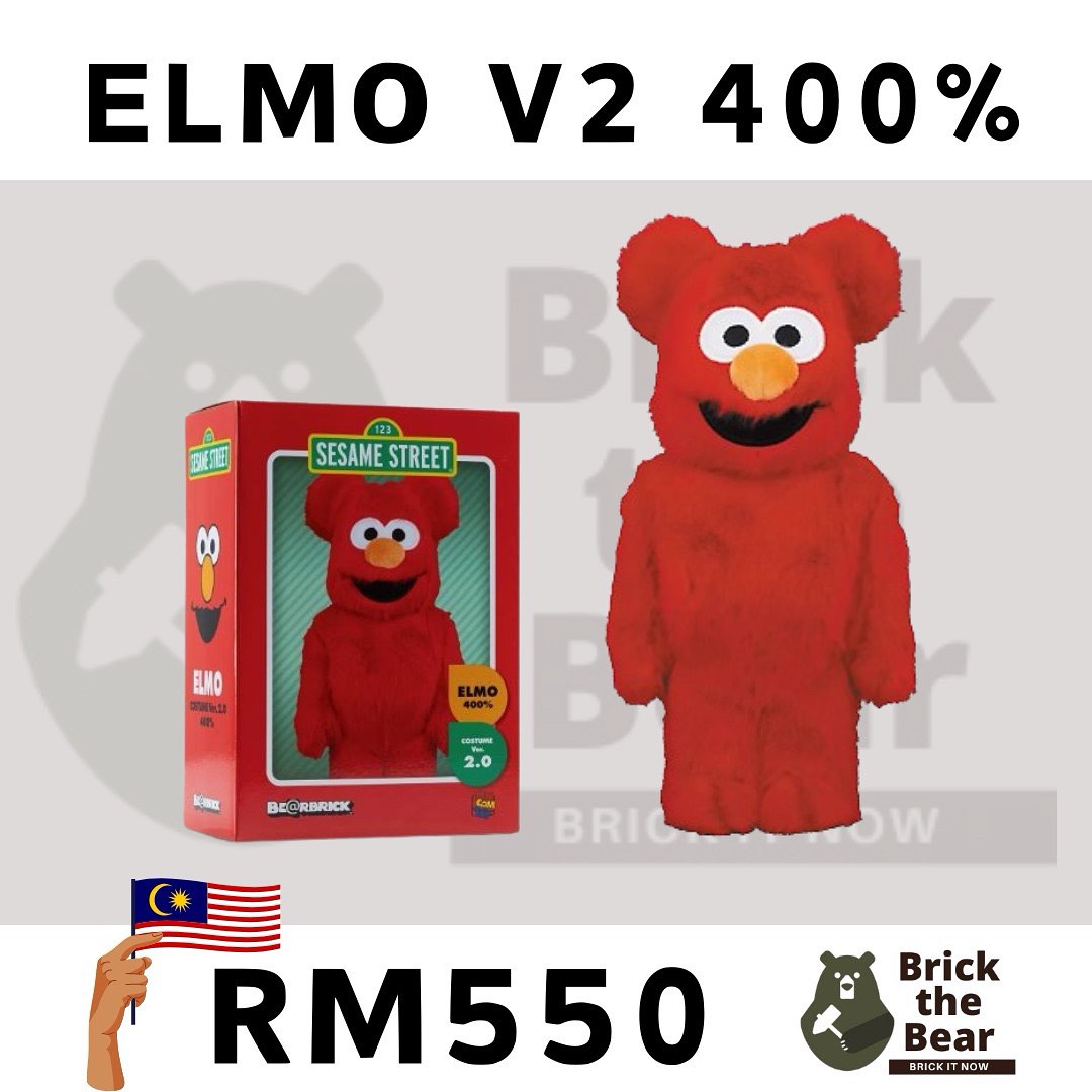 Elmo bearbrick 400% brand new, Hobbies & Toys, Collectibles ...