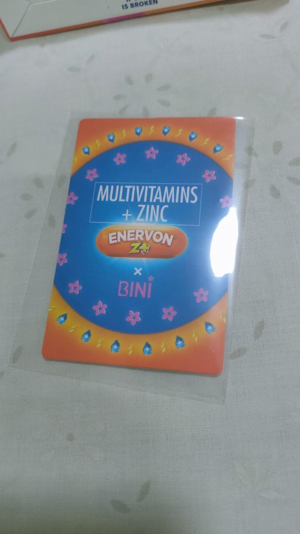 Enervon x Bini Kit - Sheena Photocard - Sold as SRP - Complete ...