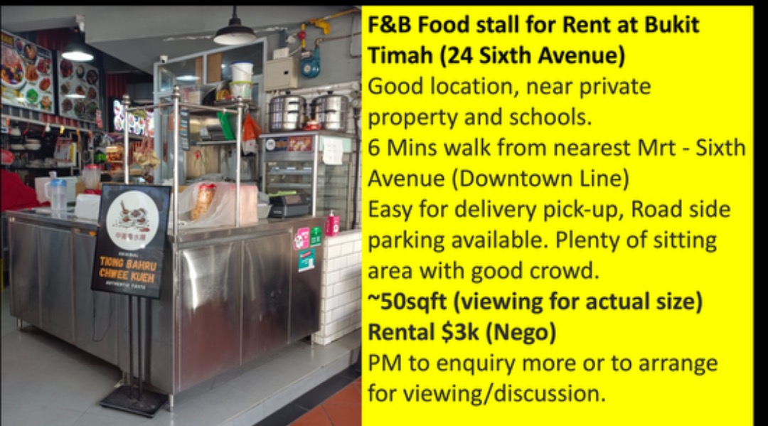 Food stall for rent For Rent | Commercial | Carousell Singapore