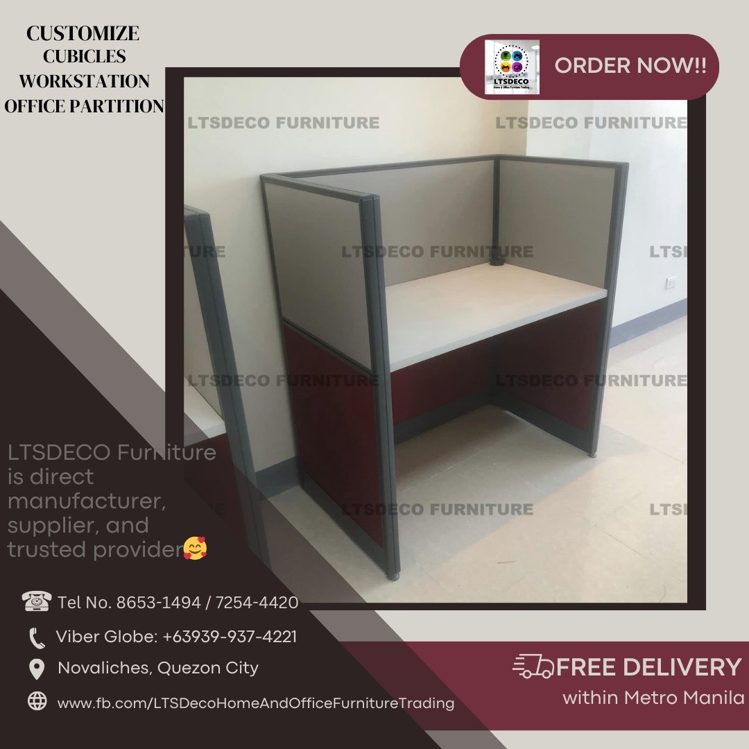 Full fabric workstation cubicle \ Office partition \ Office furniture ...
