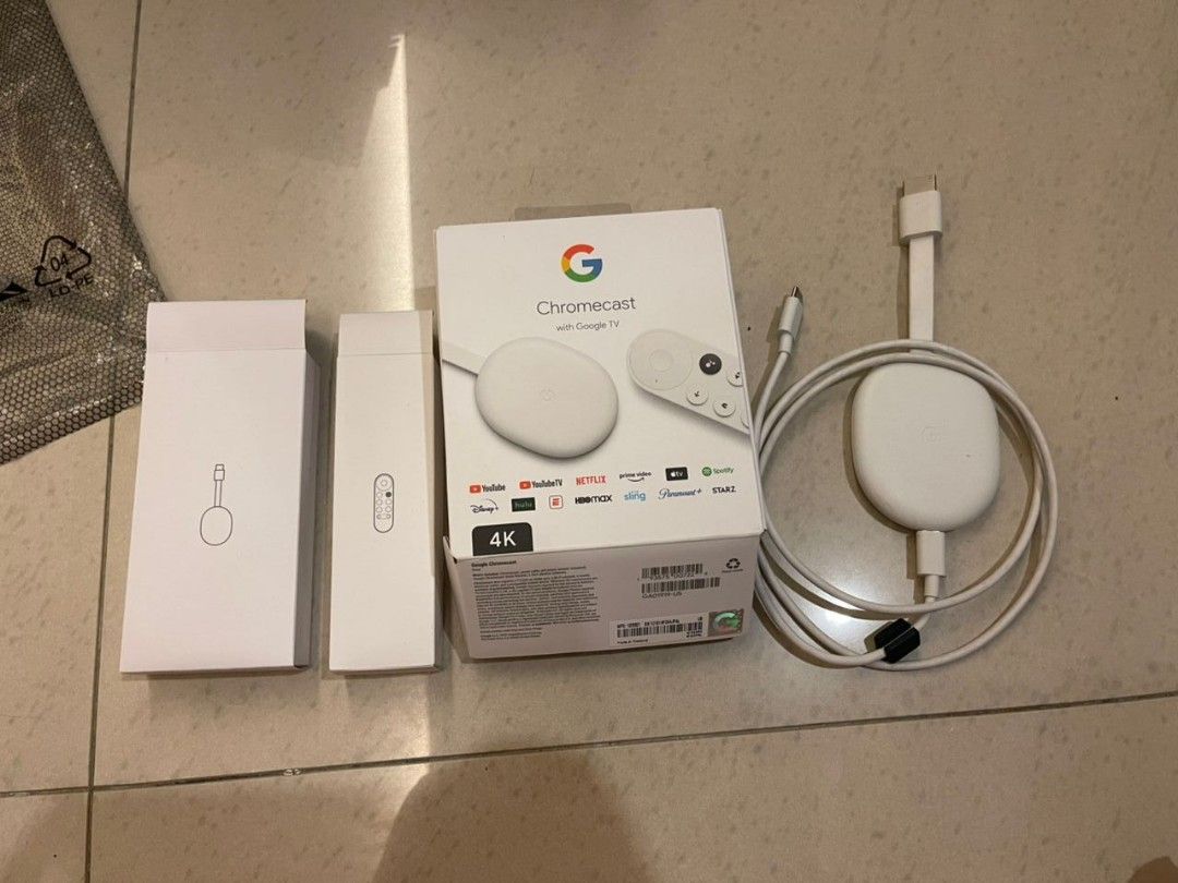 Google chrome cast 4k, TV & Home Appliances, TV & Entertainment, Media Streamers & Hubs on Carousell