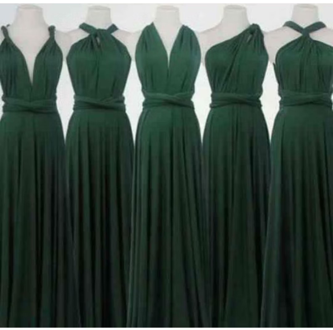 Green Infinity Dress, Women's Fashion, Dresses & Sets, Evening dresses ...