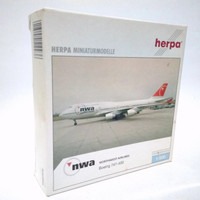 herpa 1:500 New generation northwest airlines nwa Boeing 747-400 model ...