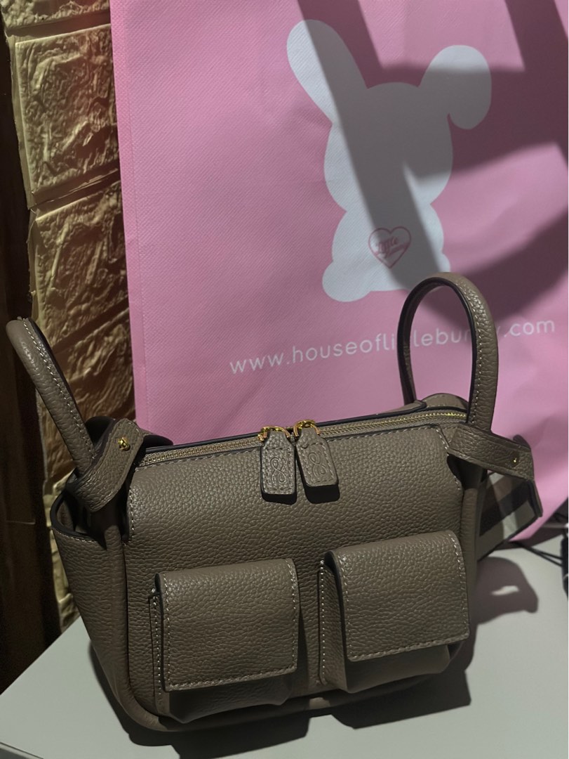 Original HOLB House of Little Bunny PU leather Mini Brick Taupe color ...