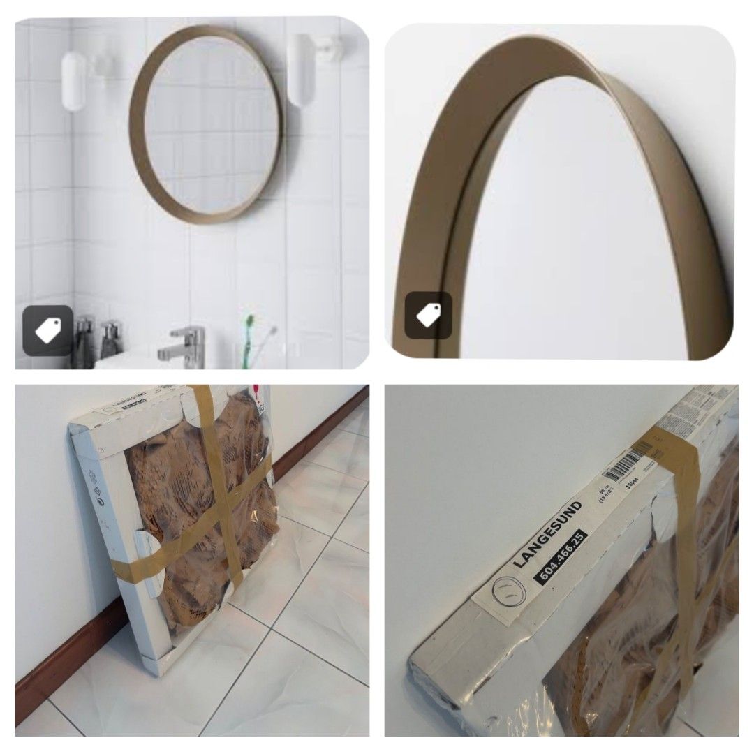 IKEA Langesund 50cm, Furniture & Home Living, Home Decor, Mirrors on ...