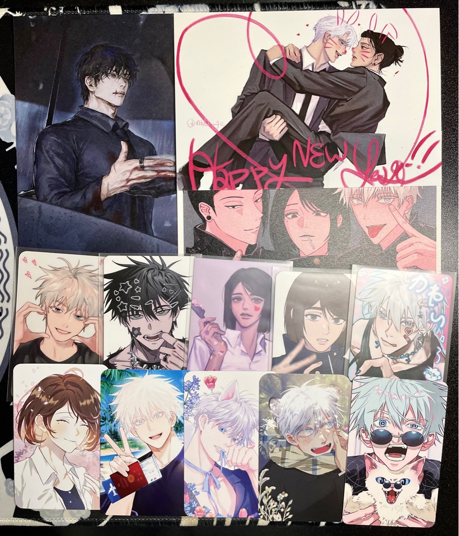 JJK Jujutsu Kaisen Gojo Shoko Geto Toji Fanmade photocard postcard set ...